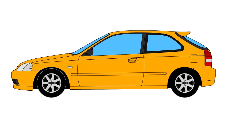 Honda civic Vector Images & Graphics for Commercial Use | VectorStock