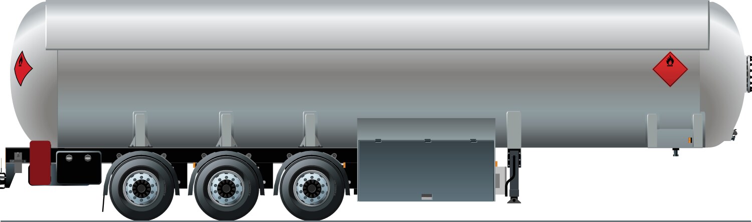 Detailed tanker truck Royalty Free Vector Image