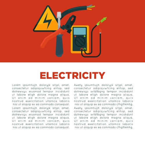 Electrical safety poster Vector Images & Graphics for Commercial Use ...