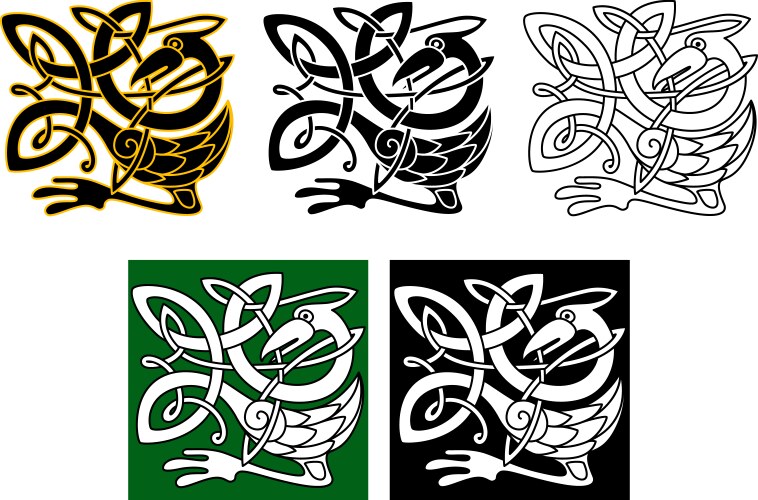 Celtic knots patterns Royalty Free Vector Image