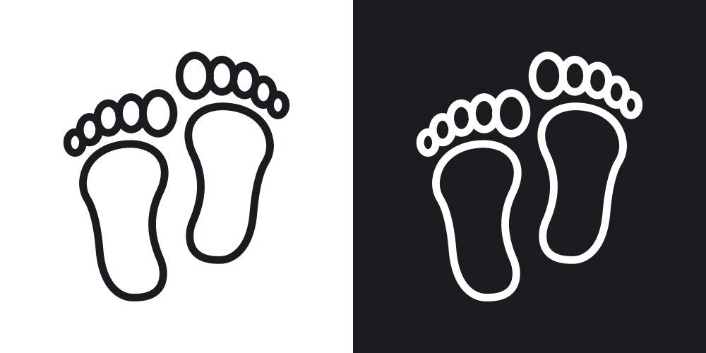 Foot Outline Feet Vector Images (over 2,400)