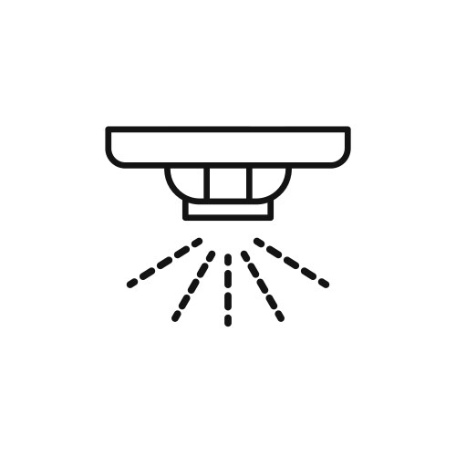 Sprinkler icon isolated on white background Vector Image