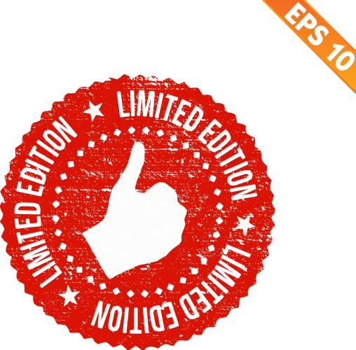 Limited edition label Royalty Free Vector Image