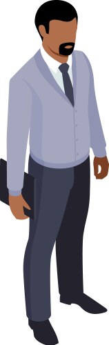 Business woman standing cartoon employee Vector Image