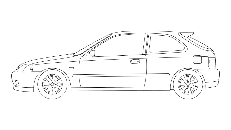 Honda Civic Vector Images (over 110)