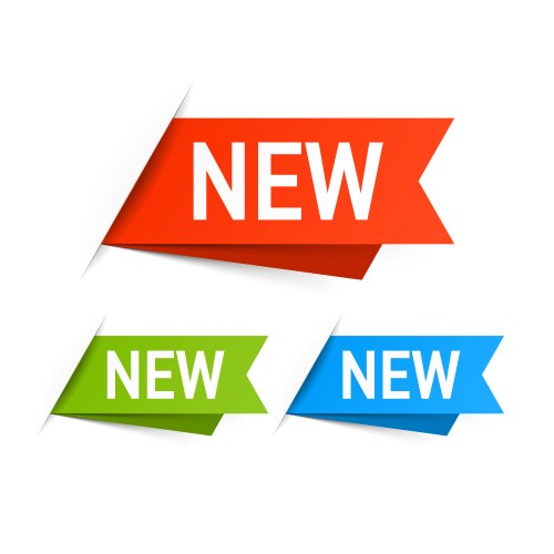 New product labels Royalty Free Vector Image - VectorStock