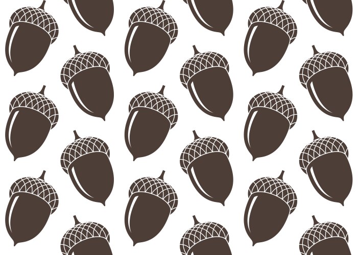 Seamless pattern with acorns Royalty Free Vector Image