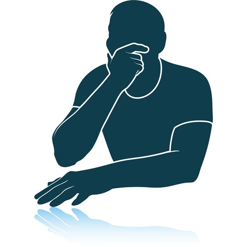 Thinking man icon Royalty Free Vector Image - VectorStock