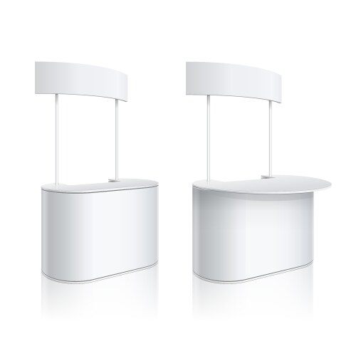 Empty retail stand Royalty Free Vector Image - VectorStock