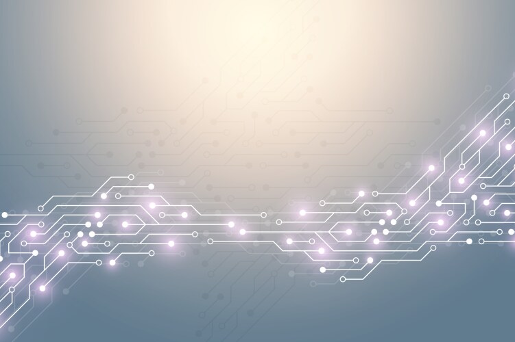 Abstract technology background with circuit board Vector Image