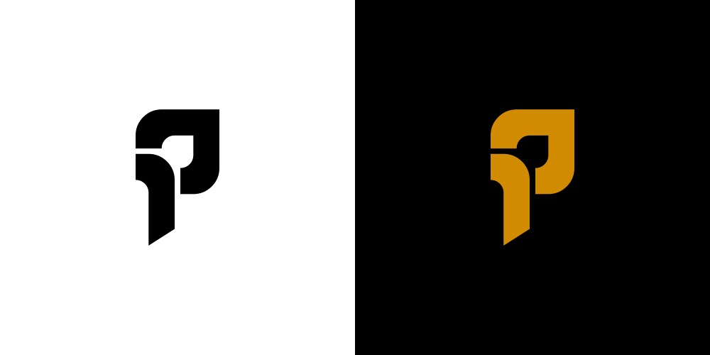 Elegant and luxury sp logo design Royalty Free Vector Image