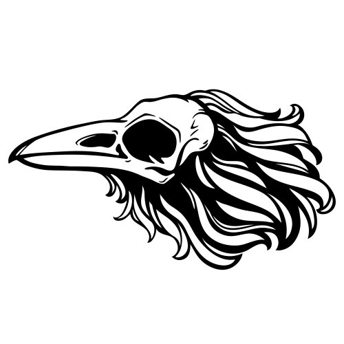 Outline mechanical bird Royalty Free Vector Image