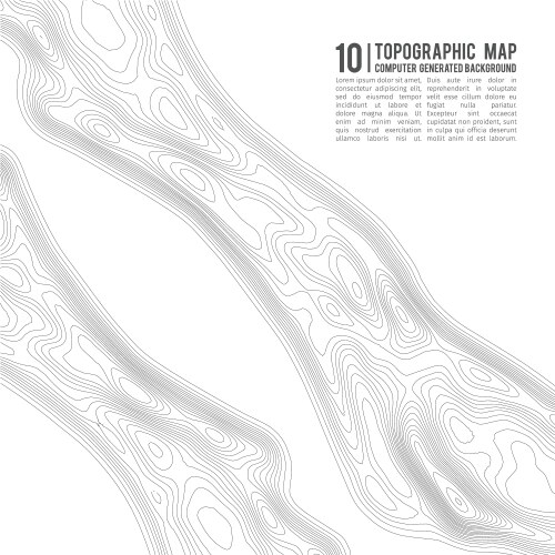 Topographic map contour background topo Royalty Free Vector