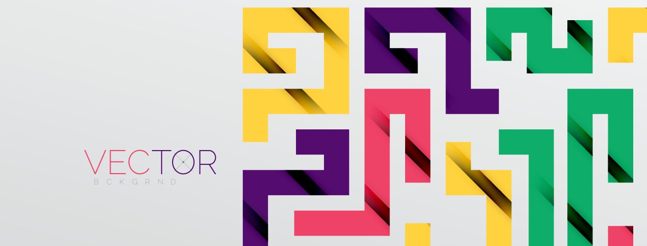 Color bend lines with shadow texture effect Vector Image