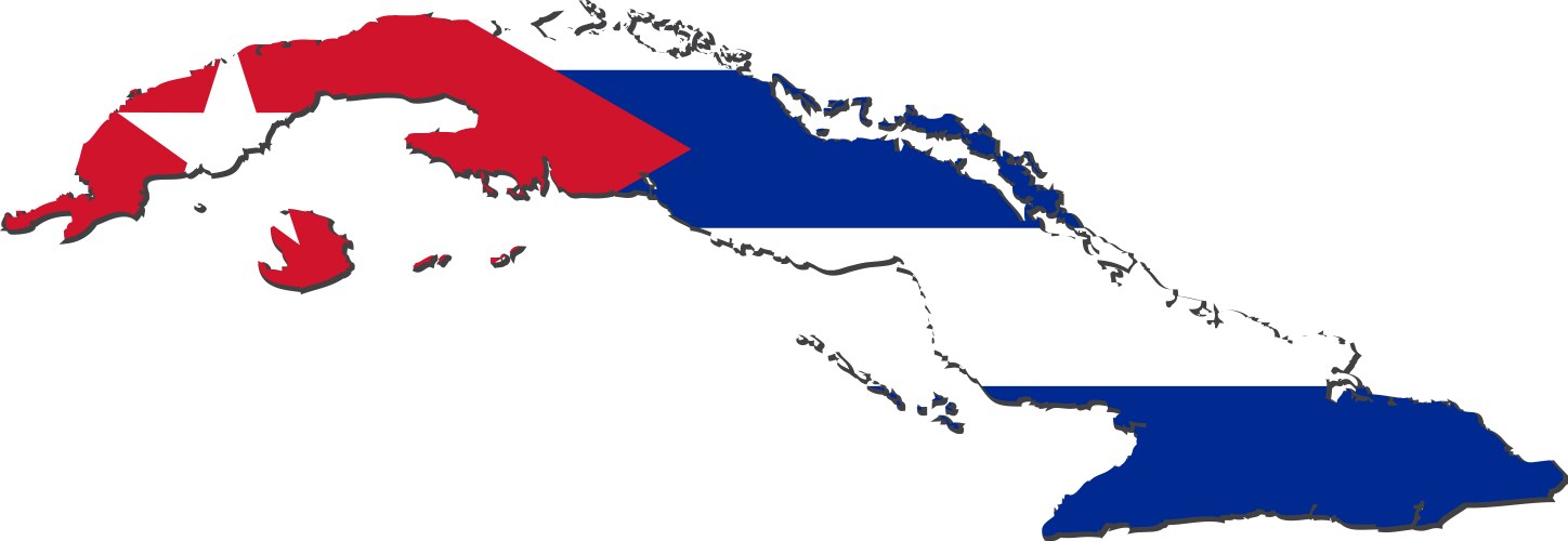 Cuba map Royalty Free Vector Image - VectorStock