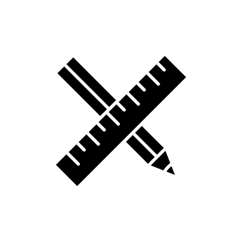 Ruler icon set Royalty Free Vector Image - VectorStock