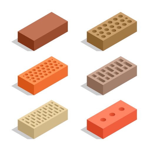 Brick isolated Royalty Free Vector Image - VectorStock