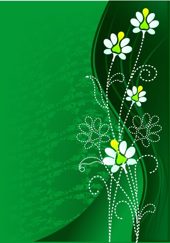 Spring in green Royalty Free Vector Image - VectorStock