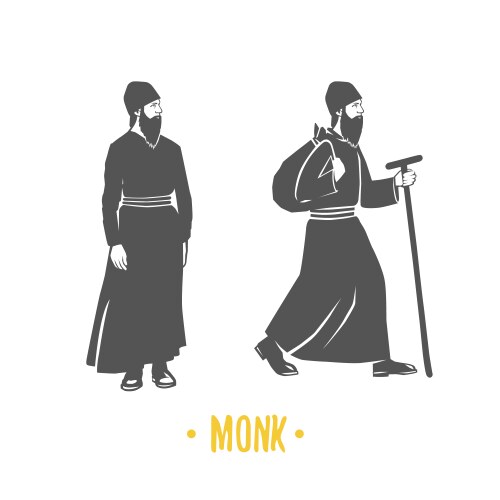 Monk Vector Images (over 9,000)