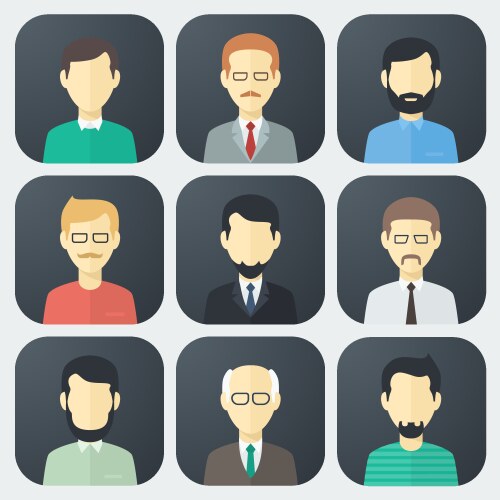 Occupations icons set Royalty Free Vector Image