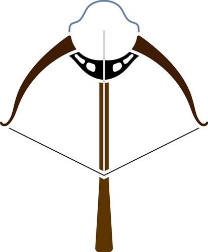 Icon of crossbow Royalty Free Vector Image - VectorStock