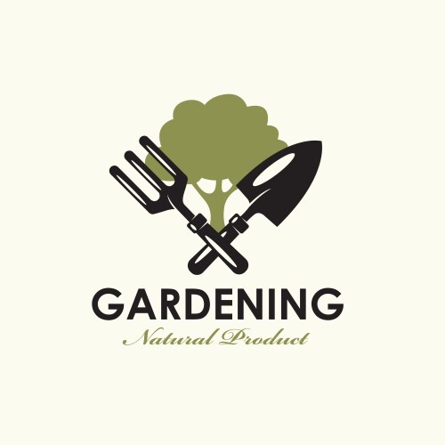 Lawn garden maintenance with spraying logo Vector Image