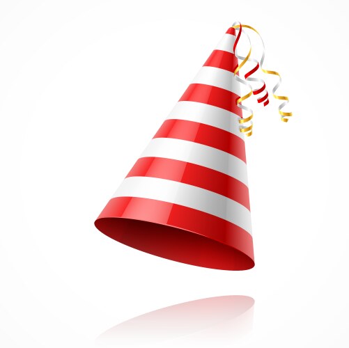 Colored party hat Royalty Free Vector Image - VectorStock