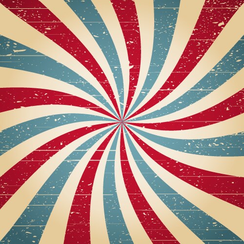 Sunny retro background with radial rays Royalty Free Vector