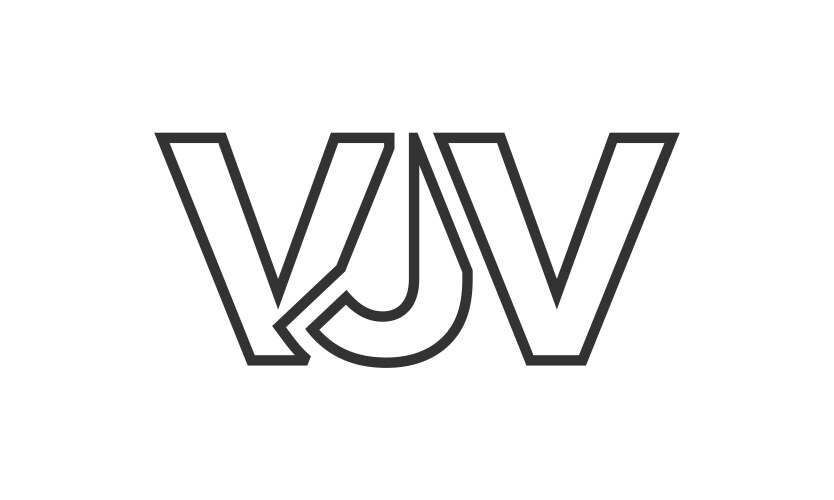 Kv logo company template letter k and v logotype Vector Image