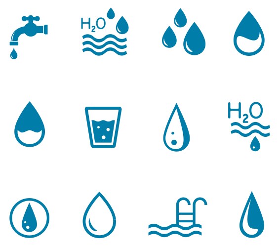 Water supply concept icon Royalty Free Vector Image