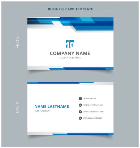 Creative business card and name template Vector Image