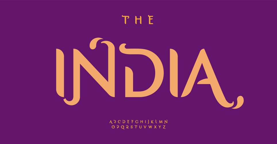Indian Font Typeface Vector Images (over 320)