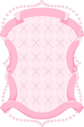 Princess pink frame Royalty Free Vector Image - VectorStock