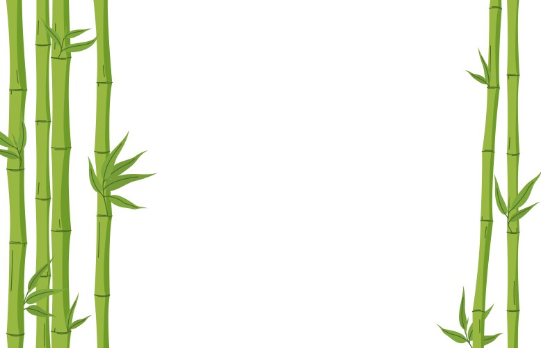 Bamboo frame Royalty Free Vector Image - VectorStock