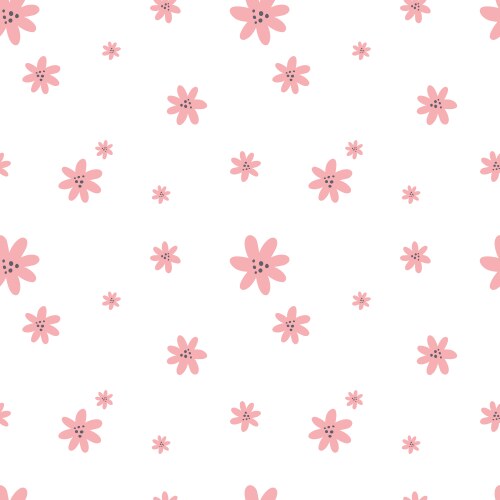 Floral pattern with garden pink roses Royalty Free Vector