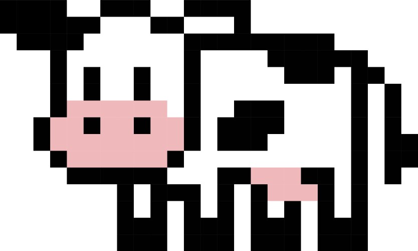 Rib cage pixel art bones anatomy 8 bit pixelate Vector Image