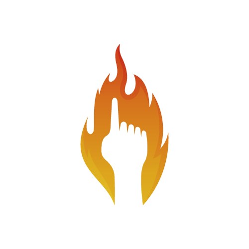 Financial Hand & Sack Logo Royalty Free Vector Image