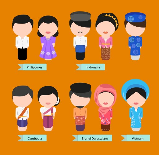 Philippine National Dress Vector Images (43)