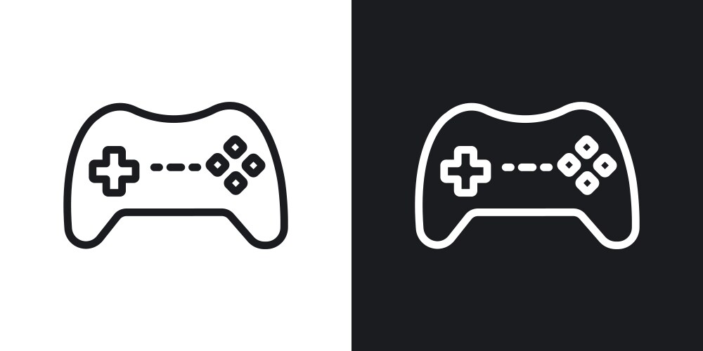 Gamepad icon set Royalty Free Vector Image - VectorStock
