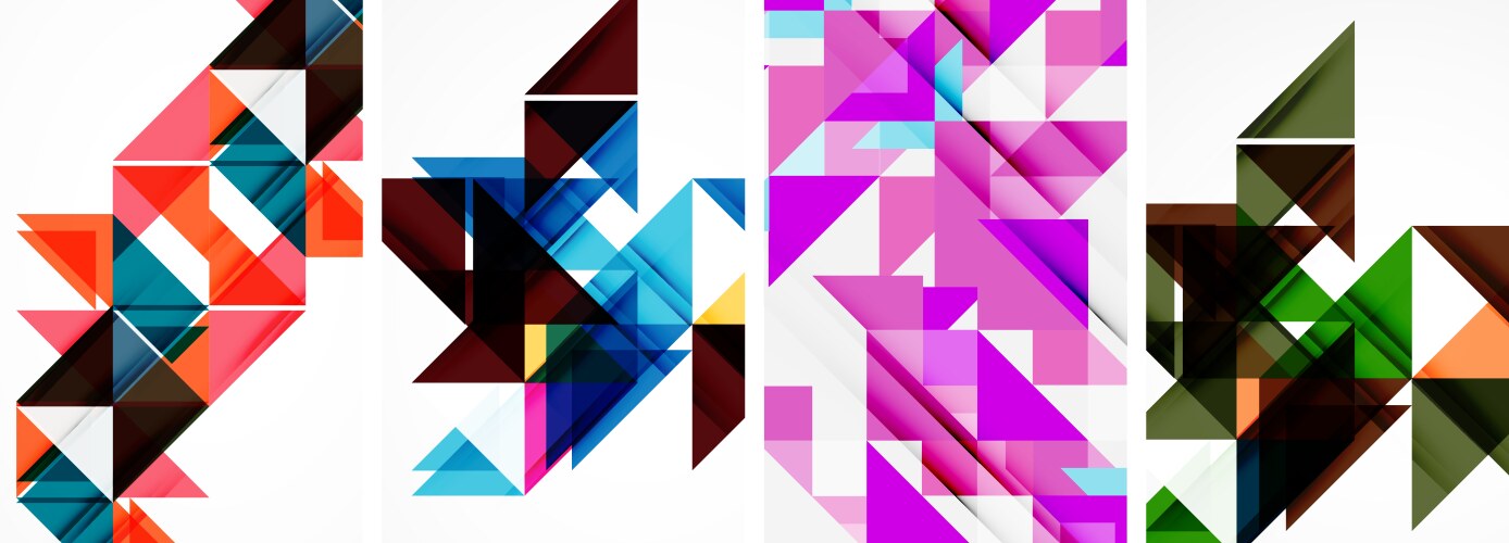 Random Triangle Pattern Vector Images (over 14,000)