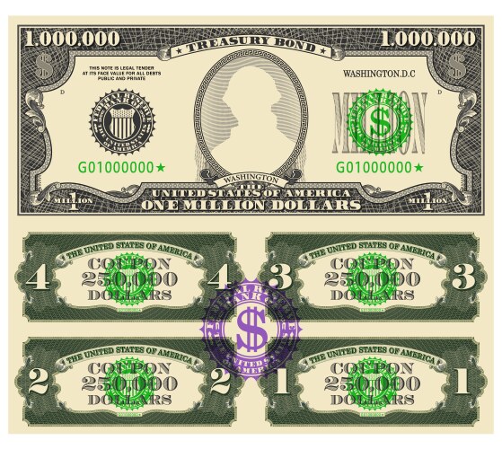 Million Dollar Bill Vector Images (over 1,100)