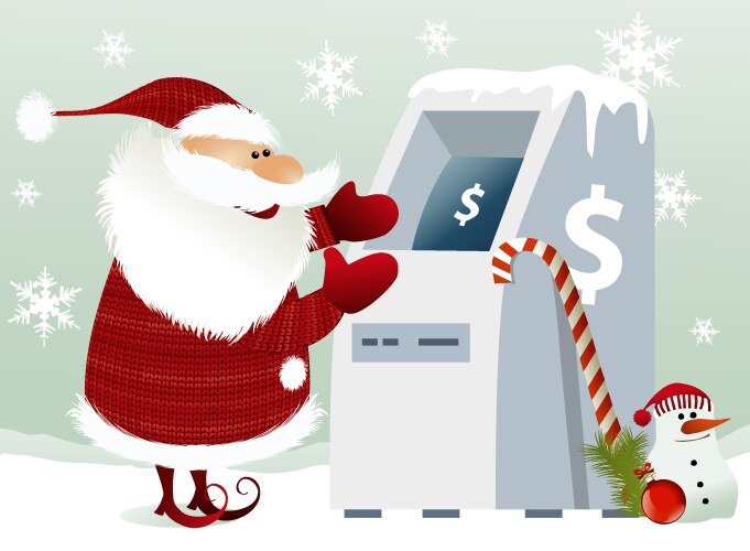 Santa Money Vector Images (over 1,300)