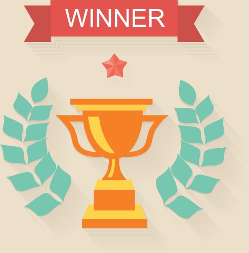 Champion silver medal with red ribbon Royalty Free Vector
