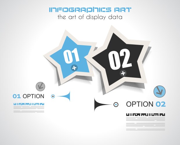 Geometric infographic banner paper info diagram Vector Image