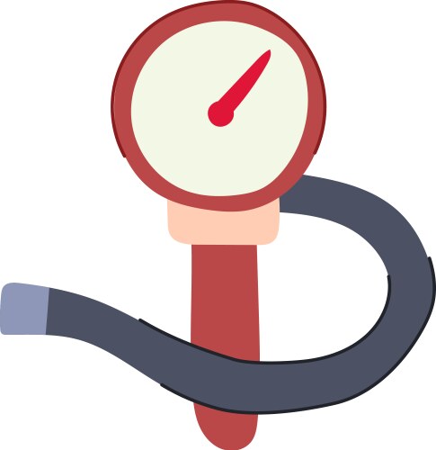 Pulmonary spirometer cartoon Royalty Free Vector Image