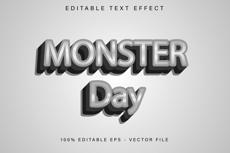 Spooky pumpkin editable text effect cartoon style Vector Image