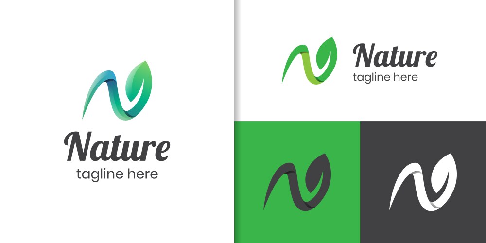 N Nature Logo Vector Images (over 3,600)