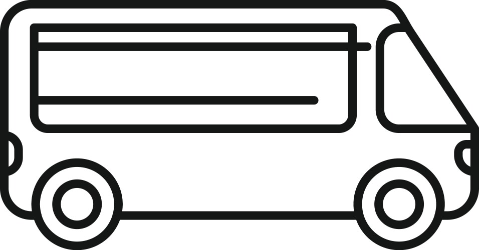 Police car driving side view minimalist line art Vector Image