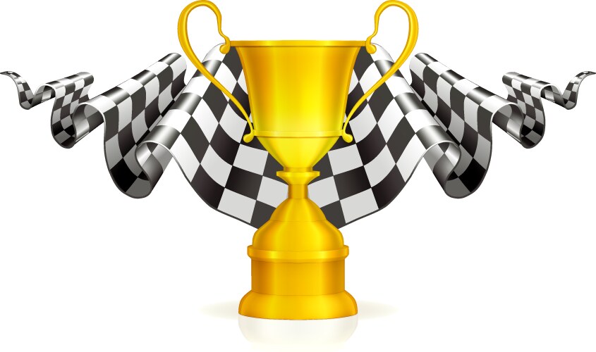 Silver racing emblem Royalty Free Vector Image