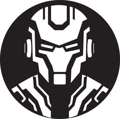 Robotic revelation futuristic cyberrobot symbol Vector Image